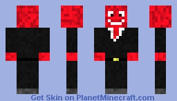 Lava Tuxedo Guy Minecraft Skin