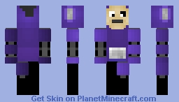 (FNaTL 1) TinkyWinky Minecraft Skin