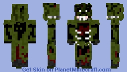 Nightmare Springtrap - FNAF OC Minecraft Skin