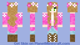 Cute Flower Skin Minecraft Skin