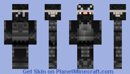 Red-Eyed Dark Samurai Minecraft Skin