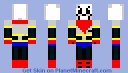 papyrus the skelelton Minecraft Skin