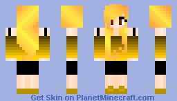 Yellow Cute Girl Minecraft Skin