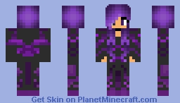 Purple shadow knight Minecraft Skin