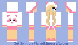 Pink Cute Girl Minecraft Skin