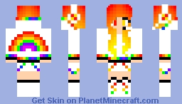 rainbow hoodie Minecraft Skin