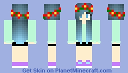 Simple Flower Crown Minecraft Skin