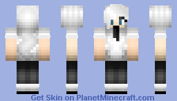 White Shirt + Tie Minecraft Skin