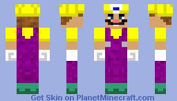 Retro Wario - Warioland Minecraft Skin