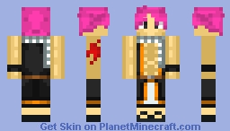 Natsu Dragneel Minecraft Skin