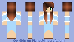 Blue dress girl Minecraft Skin