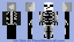 Spooky Scary Skeleton Minecraft Skin