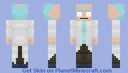 Rick - Rick and Morty (better in 3D) Minecraft Skin