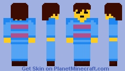 Undertale Frisk Minecraft Skin