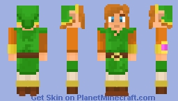 Link (hero of hyrule) Minecraft Skin