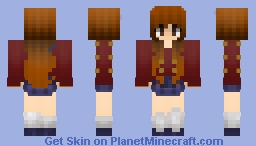 Toradora! Inspired School Girl Minecraft Skin