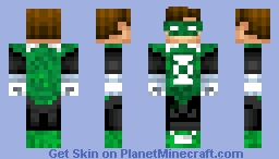 Green Lantern (Justice League Skin #1)(HAL JORDAN) Minecraft Skin
