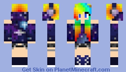 A Colorful Girl Minecraft Skin