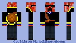 Red Creeper Minecraft Skin