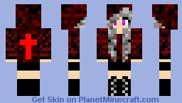 Goth girl Minecraft Skin