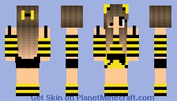 stripes (cute girl skin) Minecraft Skin