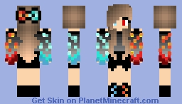 Fire and ice Minecraft Skin