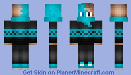 Blue Infected PvP Skin Minecraft Skin