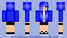 Blue Hair Minecraft Skin