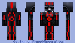 Tron Vader Red Minecraft Skin