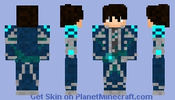 AQWorlds Evolved Dark Caster Armor Minecraft Skin
