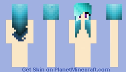 Blue Hair Base 2 Minecraft Skin