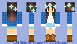 ★Girl with checkered jacket★ Minecraft Skin