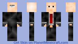 Agent 47 [Hitman] (Moving eyes) Minecraft Skin