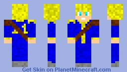 Fallout boy!/with leather armour Minecraft Skin