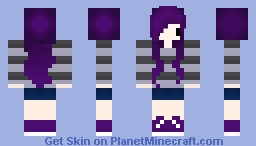 Dark Purple Girl Minecraft Skin
