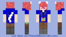A cat person Minecraft Skin