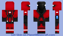 Red Space Engineer Minecraft Skin