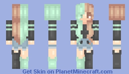 Mint green Minecraft Skin