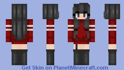 | Merab | Female | 3-pixelarm | Red Minecraft Skin