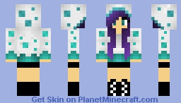 Diamond girl Minecraft Skin