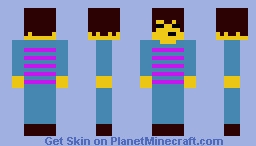 Frisk From Undertale Minecraft Skin