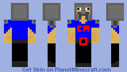 Captain Mustache Minecraft Skin