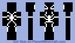 Agent Venom: MrFlame101 Minecraft Skin