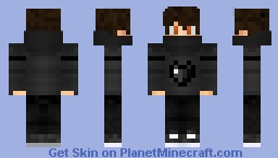 Black heart Minecraft Skin