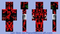 Devil Death With Red Eyes Minecraft Skin