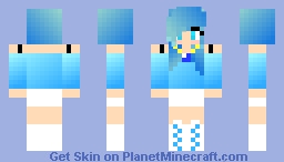 Blue girl skin Minecraft Skin