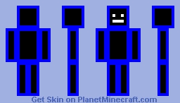Blue neon skin Minecraft Skin