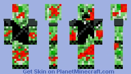 Half Cyborg Diamond Assassin Minecraft Skin