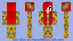Lava Girl Minecraft Skin