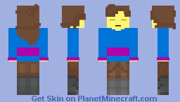 Frisk the fallen child Minecraft Skin